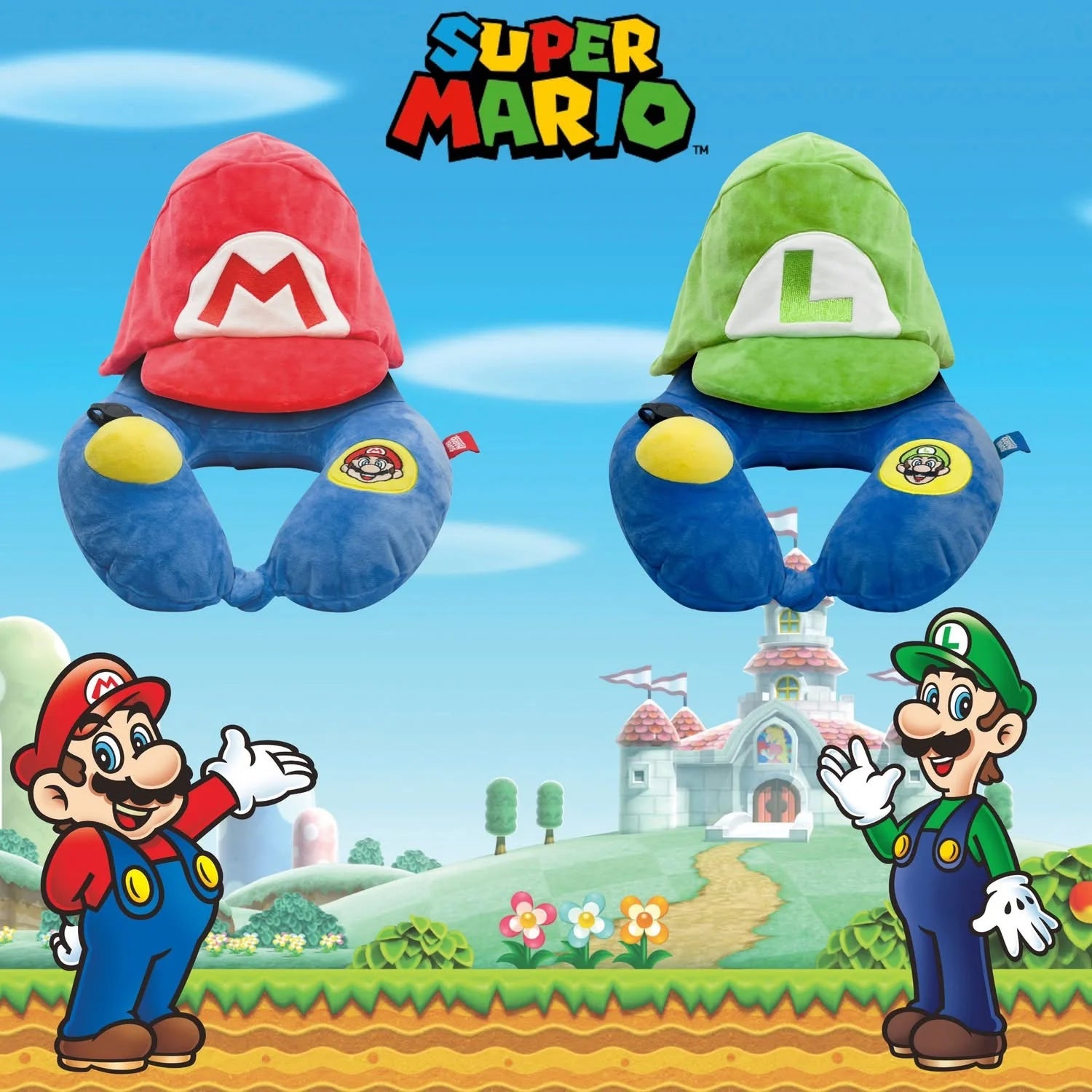 Travelmall Nintendo Super Mariod 3D Pump Pillow With Hood